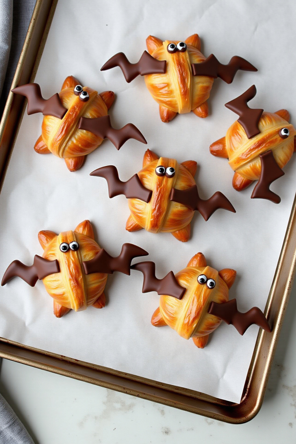 "Bat Wing Chocolate Croissants: A Spooky Twist on a Classic Treat ...